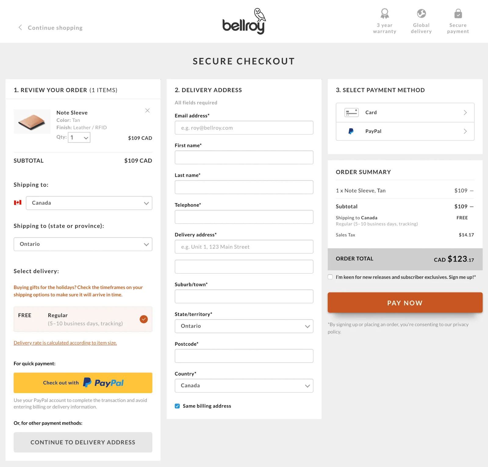 The Best One Page Checkout Examples in eCommerce (2024)